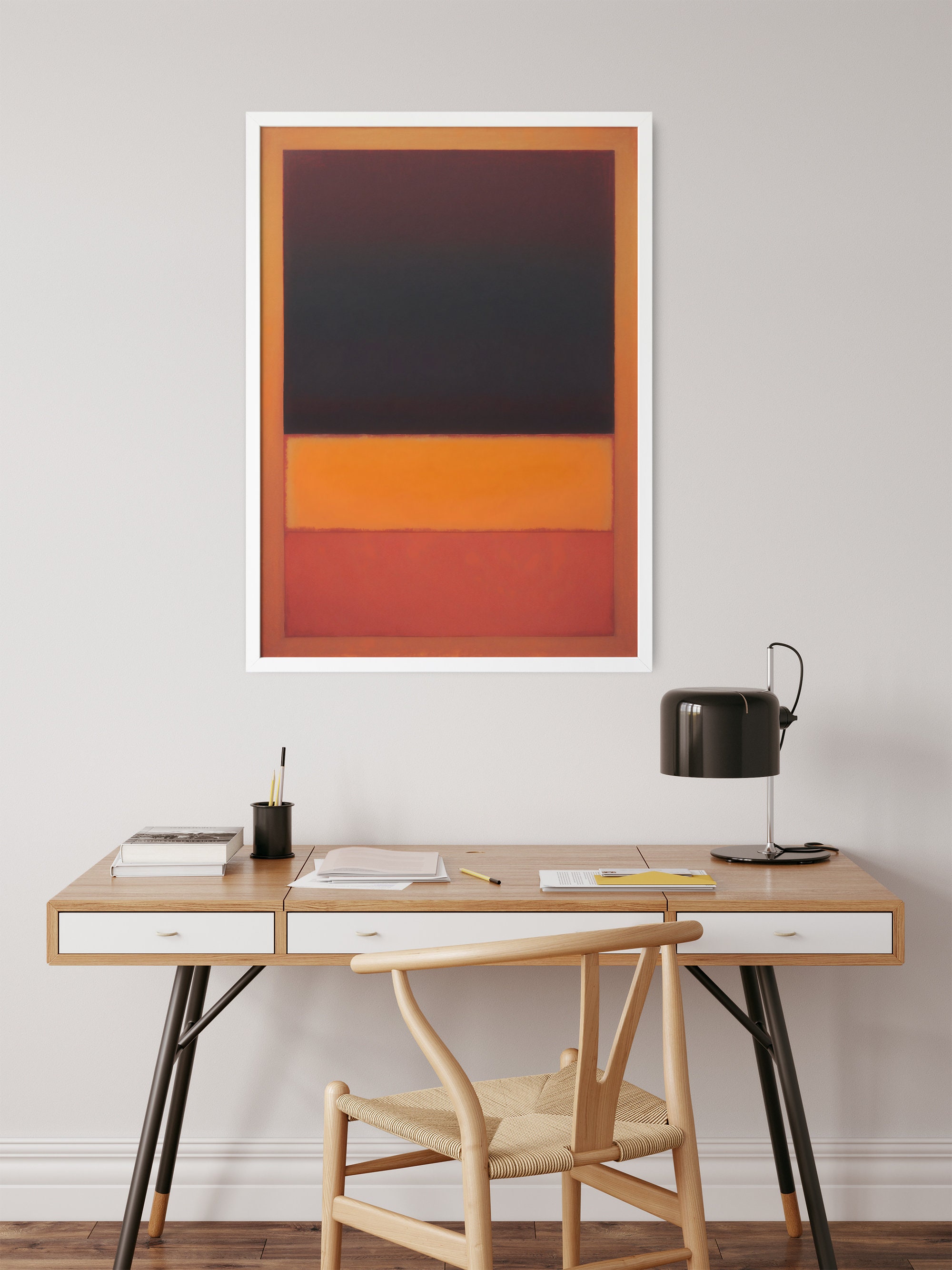 Orange Rothko Wall Art, Mark Rothko Print, Rothko Wall Art, Abstract ...