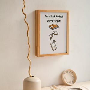 Good Luck Today Print, Hallway Decor, Preppy Wall Decor, Y2k Poster ...