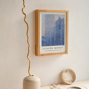 Blue Claude Monet Poster, Rouen Cathedral Art Print, House Wall Prints ...