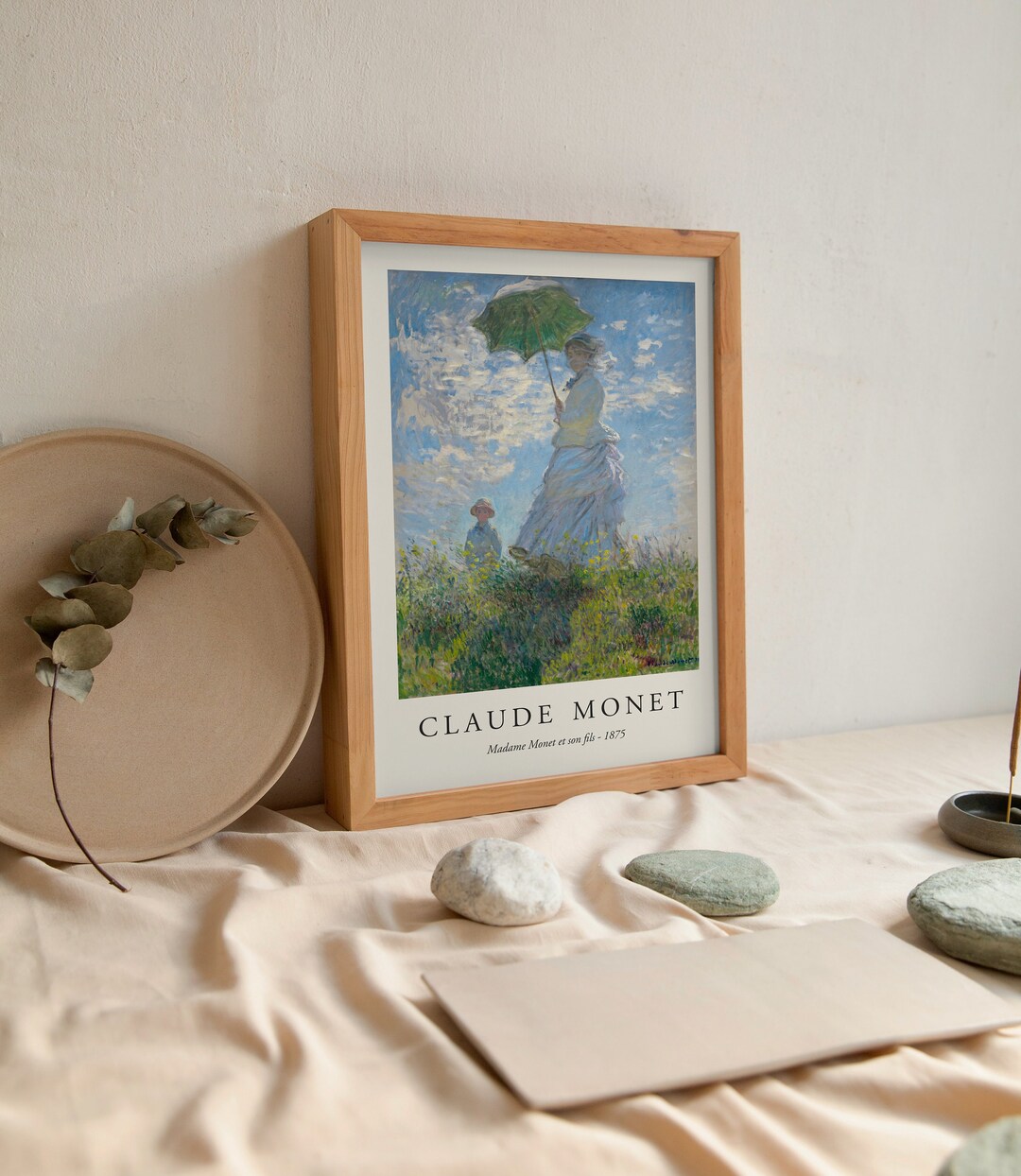 Claude Monet Poster, Madame Monet Print, Home Art Print, Floral Wall ...