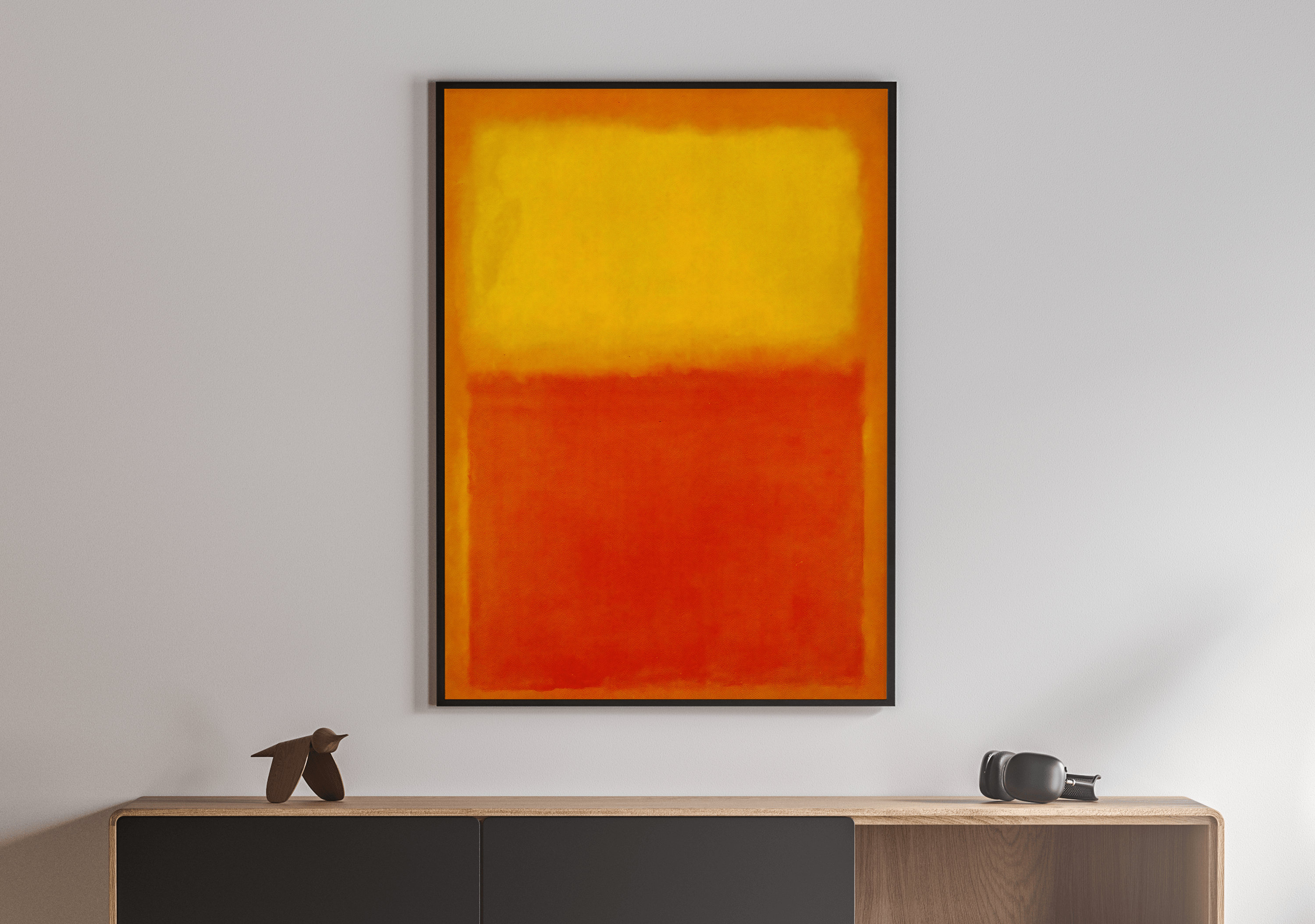 Orange Rothko Wall Art, Mark Rothko Print, Rothko Wall Art, Abstract ...