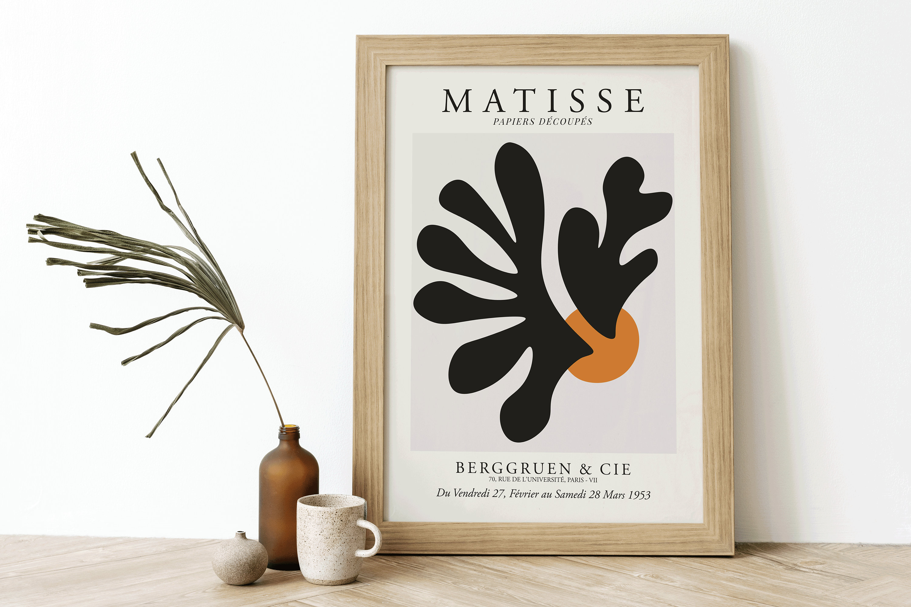 Matisse Print, Henri Matisse Black and Orange Poster, Mid Century ...