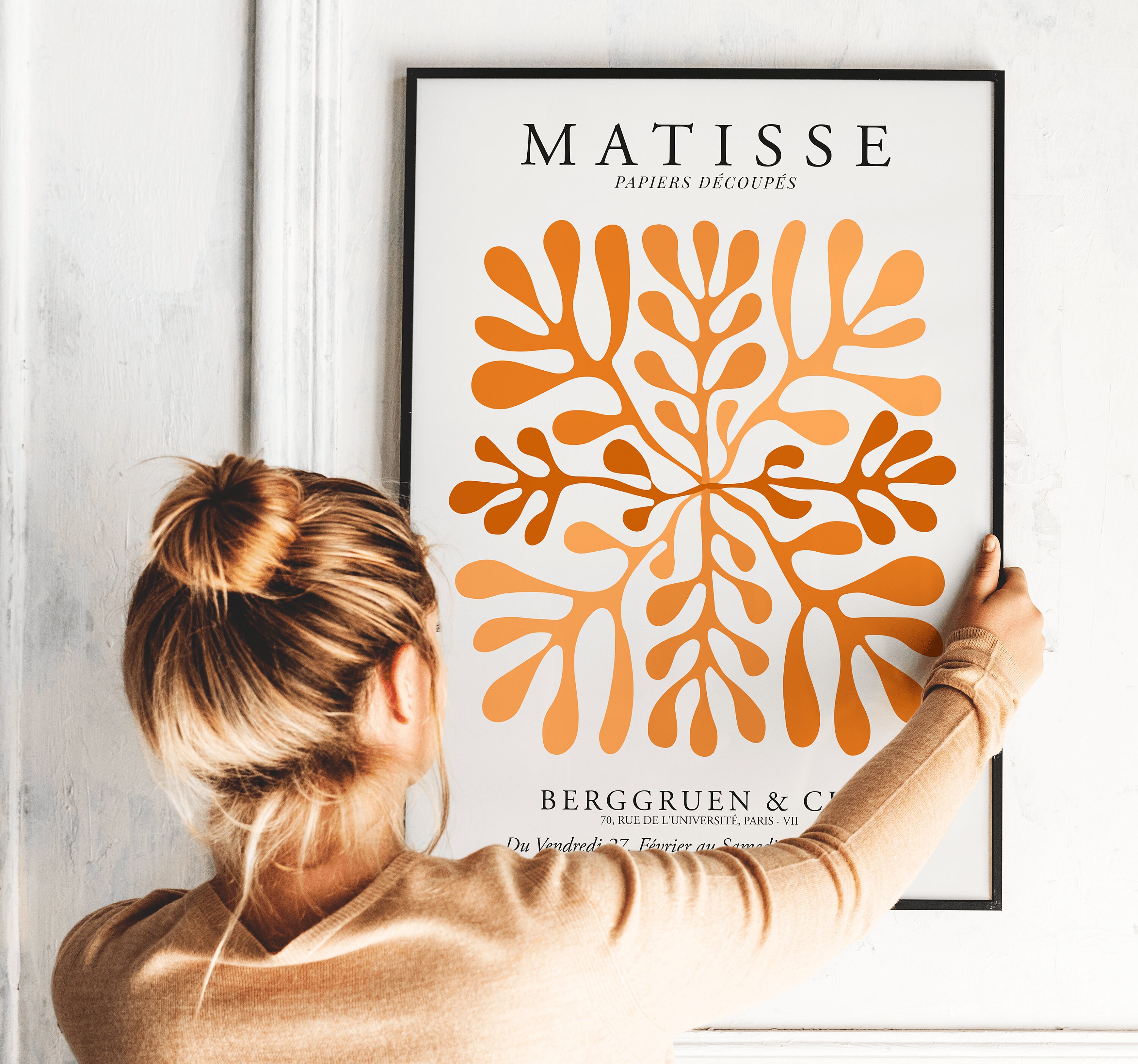 Orange Matisse Print, Henri Matisse Poster, Mid Century Modern, Orange ...