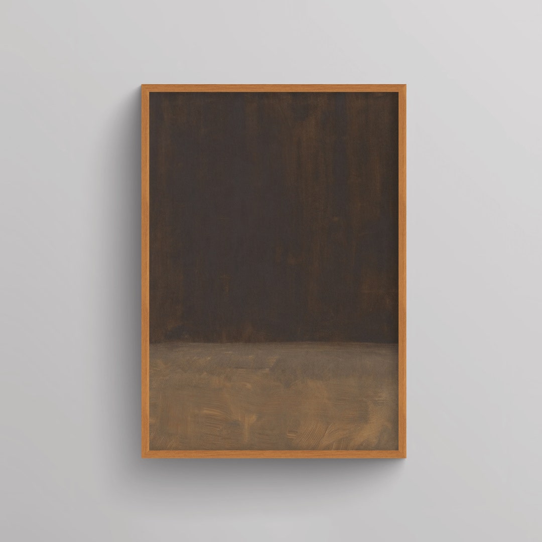 Mark Rothko Print, Black Minimalist Rothko Poster, Rothko Wall Art ...