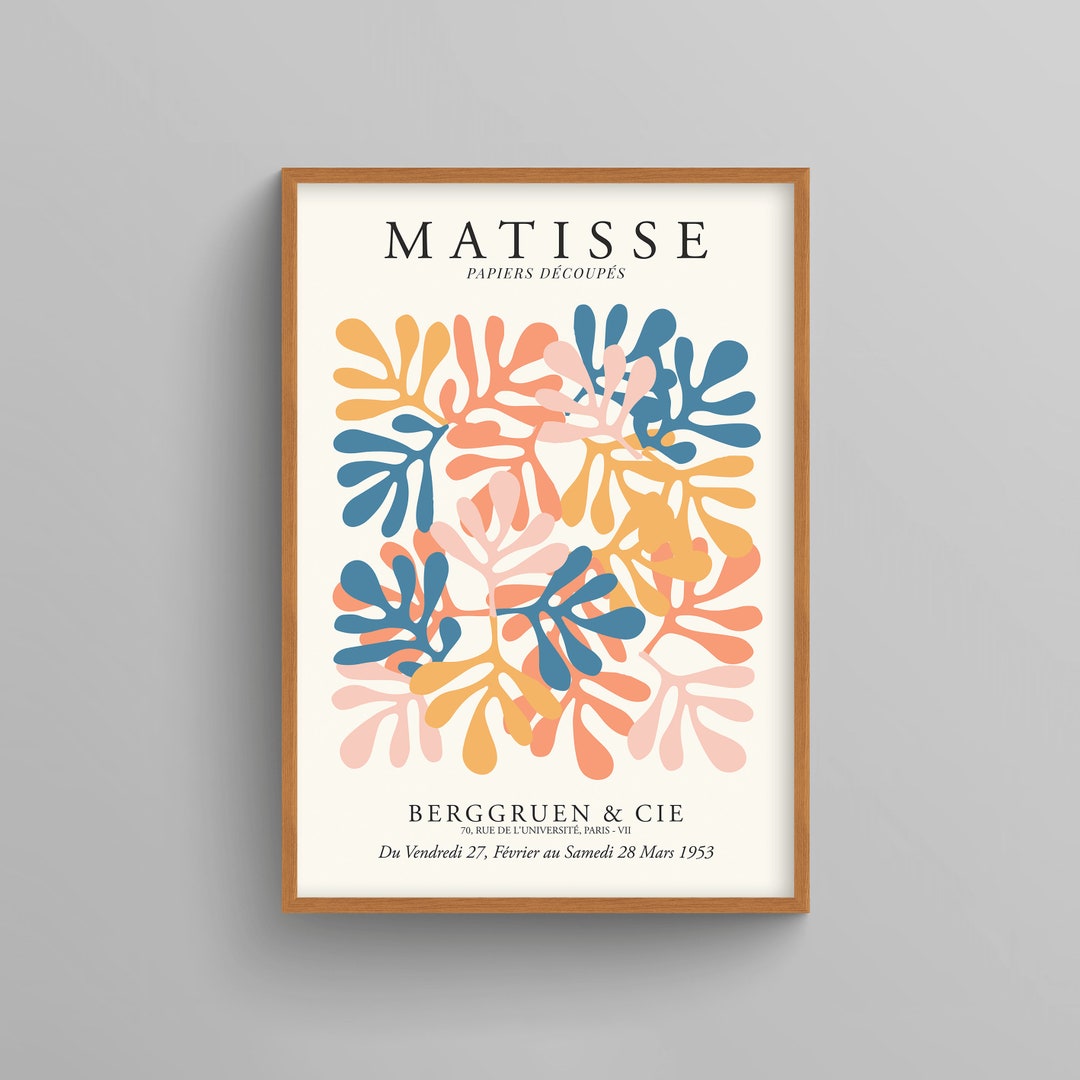 Pastel Matisse Print Henri Matisse Poster Mid Century - Etsy