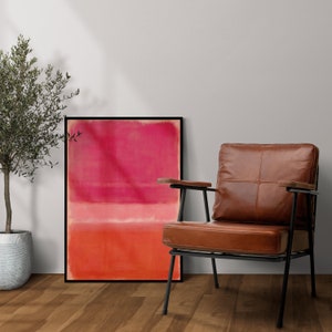 Mark Rothko Poster, Red and Pink Mark Rothko Reproduction Poster ...