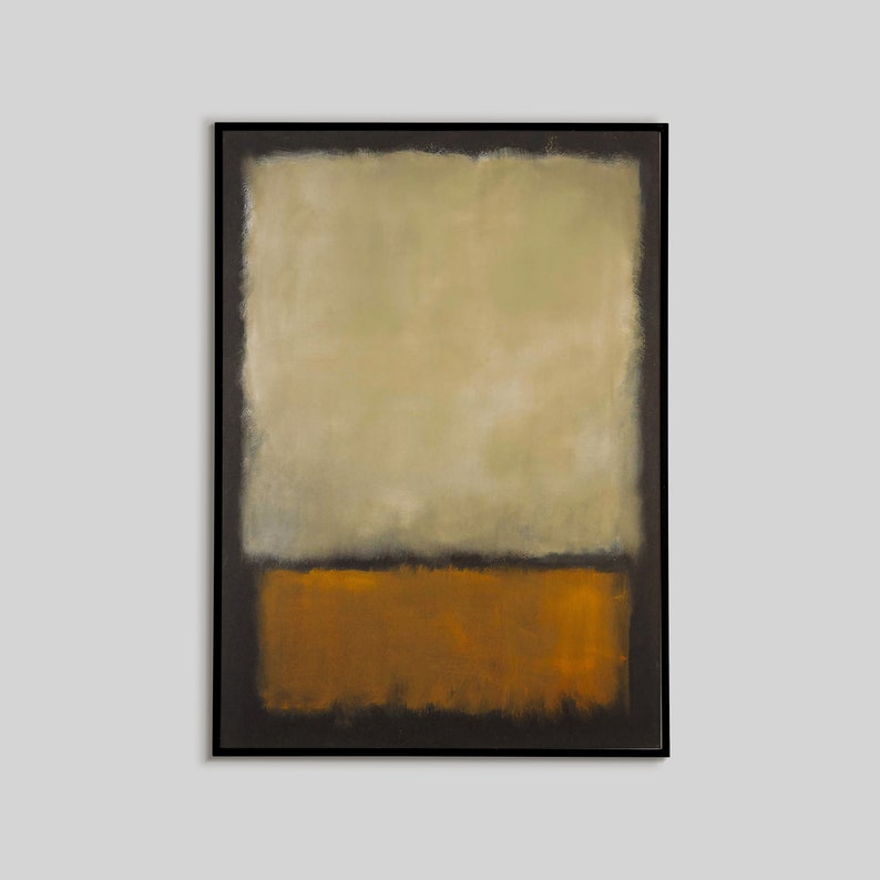 Mark Rothko Print, Brown and Beige Minimalist Print, Rothko Wall Art ...