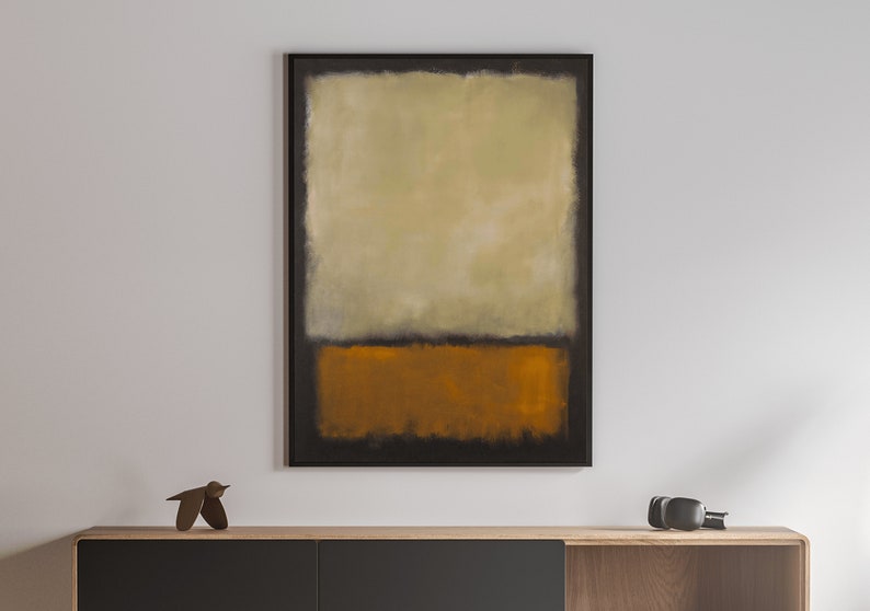 Mark Rothko Print, Brown and Beige Minimalist Print, Rothko Wall Art ...