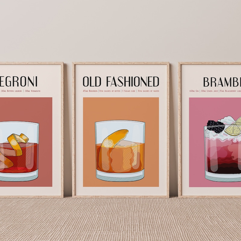 Cocktail Art Print - Etsy