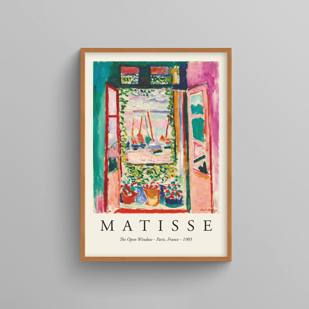Henri Matisse the Open Window, Matisse Vintage Poster, Art Prints ...