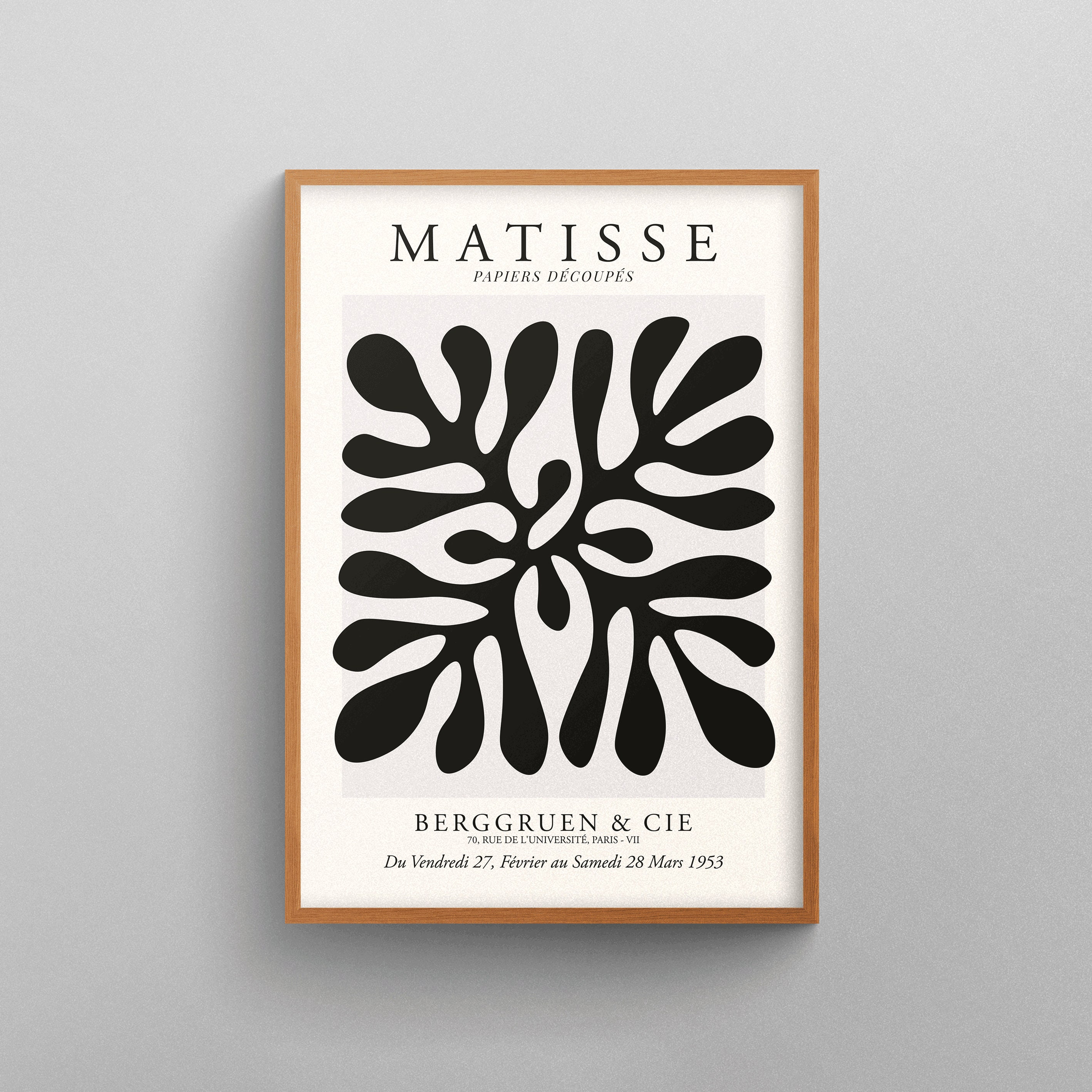 Henri Matisse Black and White Prints Matisse Poster Mid - Etsy
