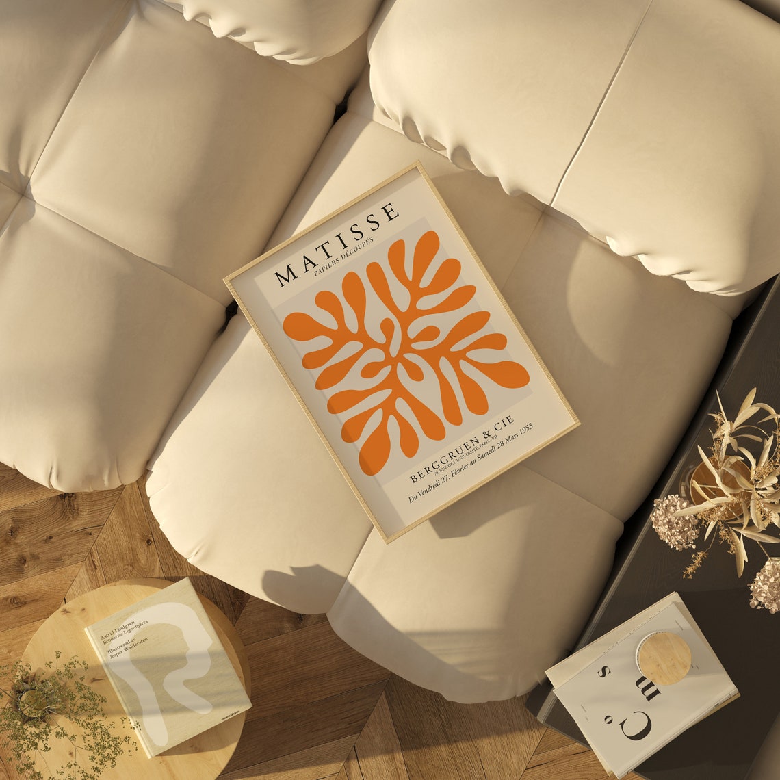 Henri Matisse Orange Wall Art, Gallery Wall Set, Orange Matisse Print ...