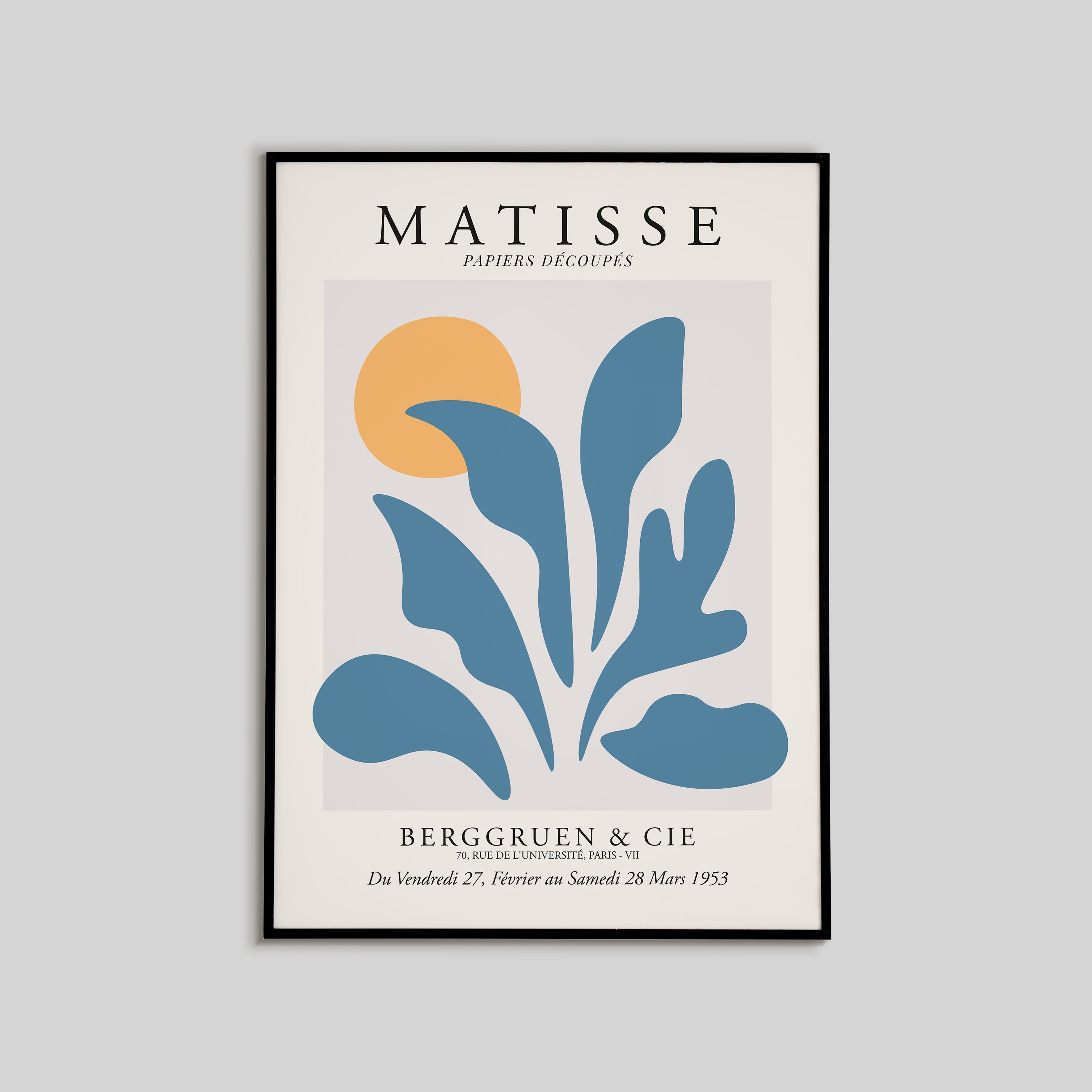 Pastel Blue Matisse Print, Henri Matisse Print,sky Blue Wall Art ...