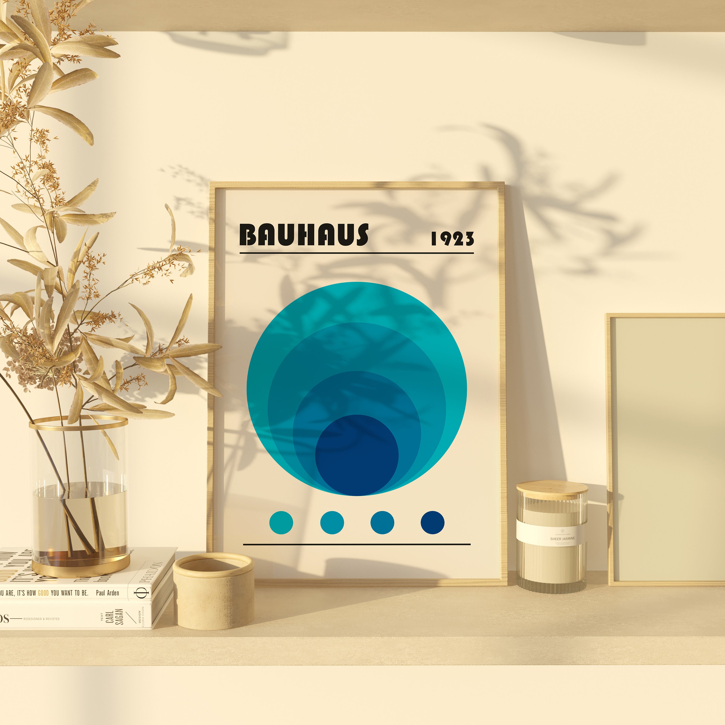 Bauhaus Ausstellung Poster, Petrol Wand Kunst, Bauhaus Print ...