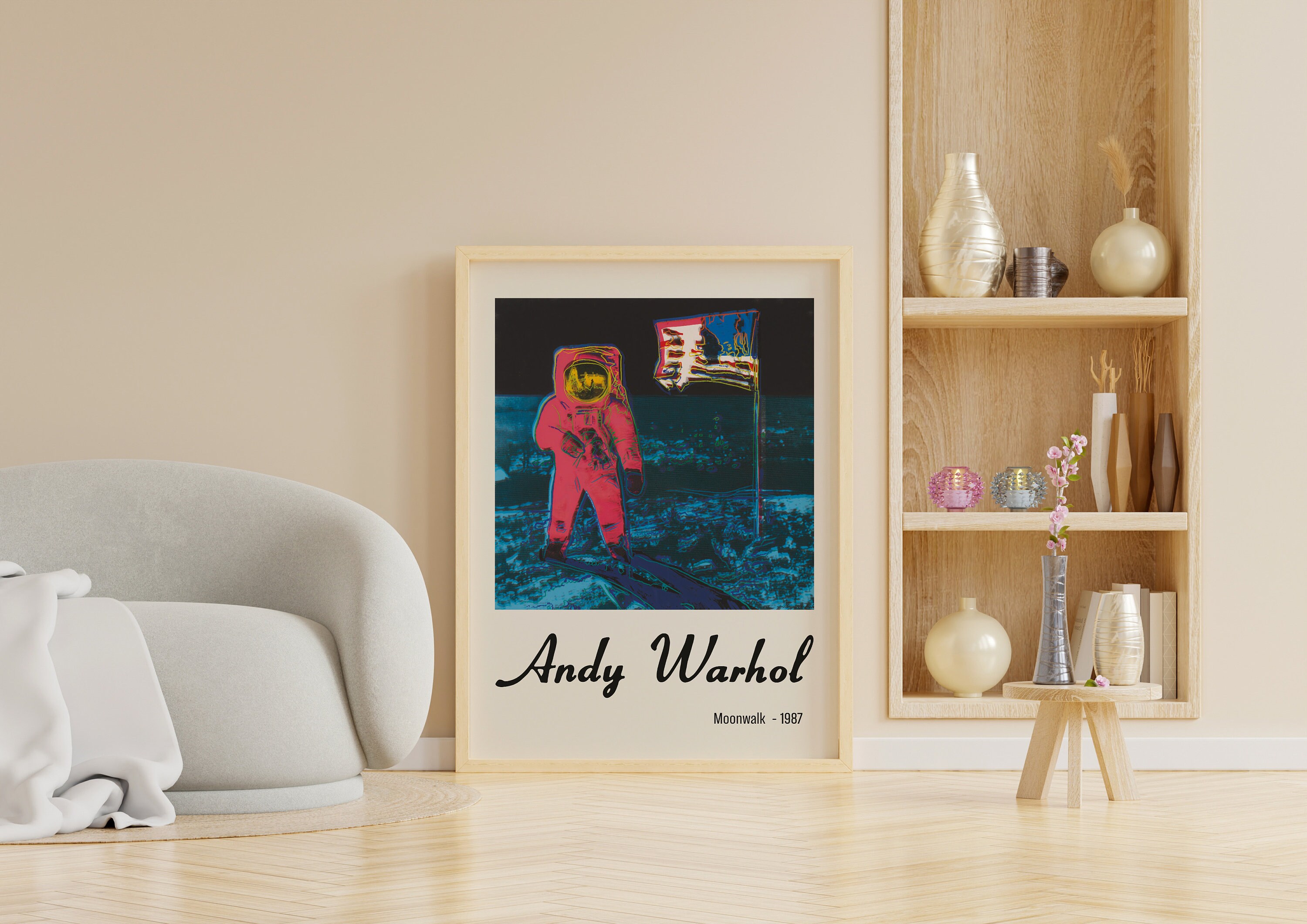 Andy Warhol Moonwalk Poster, Warhol Print, Pop Art Home Prints, Warhol ...