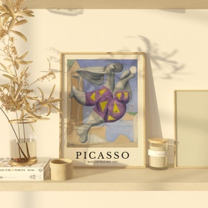 Pablo Picasso Bather With Beach Ball Print, Exhibition Poster, Living Romo Wall Art, Preppy Room ...