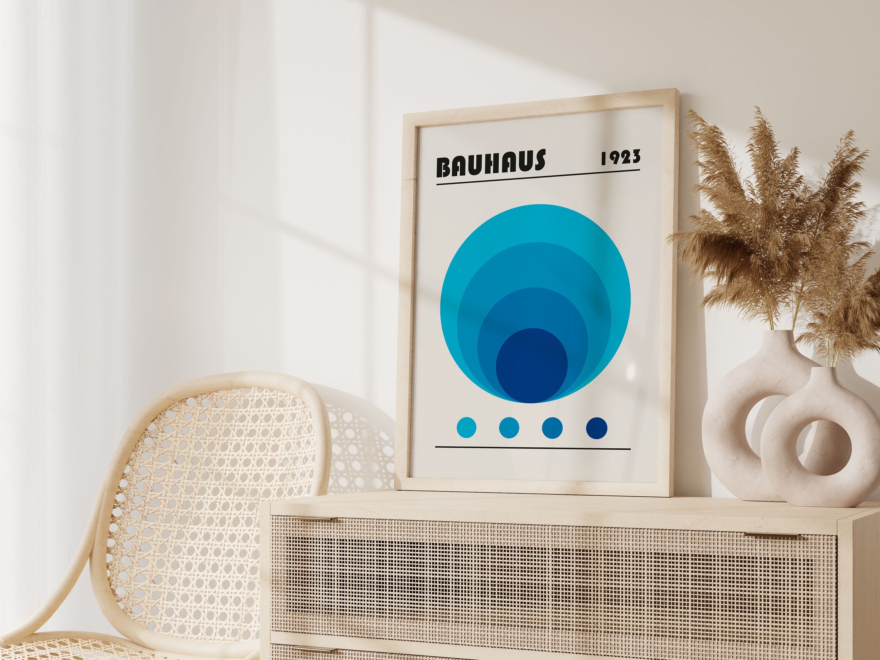 Bauhaus Ausstellung Poster, Petrol Wand Kunst, Bauhaus Print ...