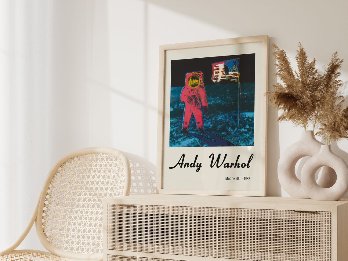 Andy Warhol Moonwalk Poster, Warhol Print, Pop Art Home Prints, Warhol ...