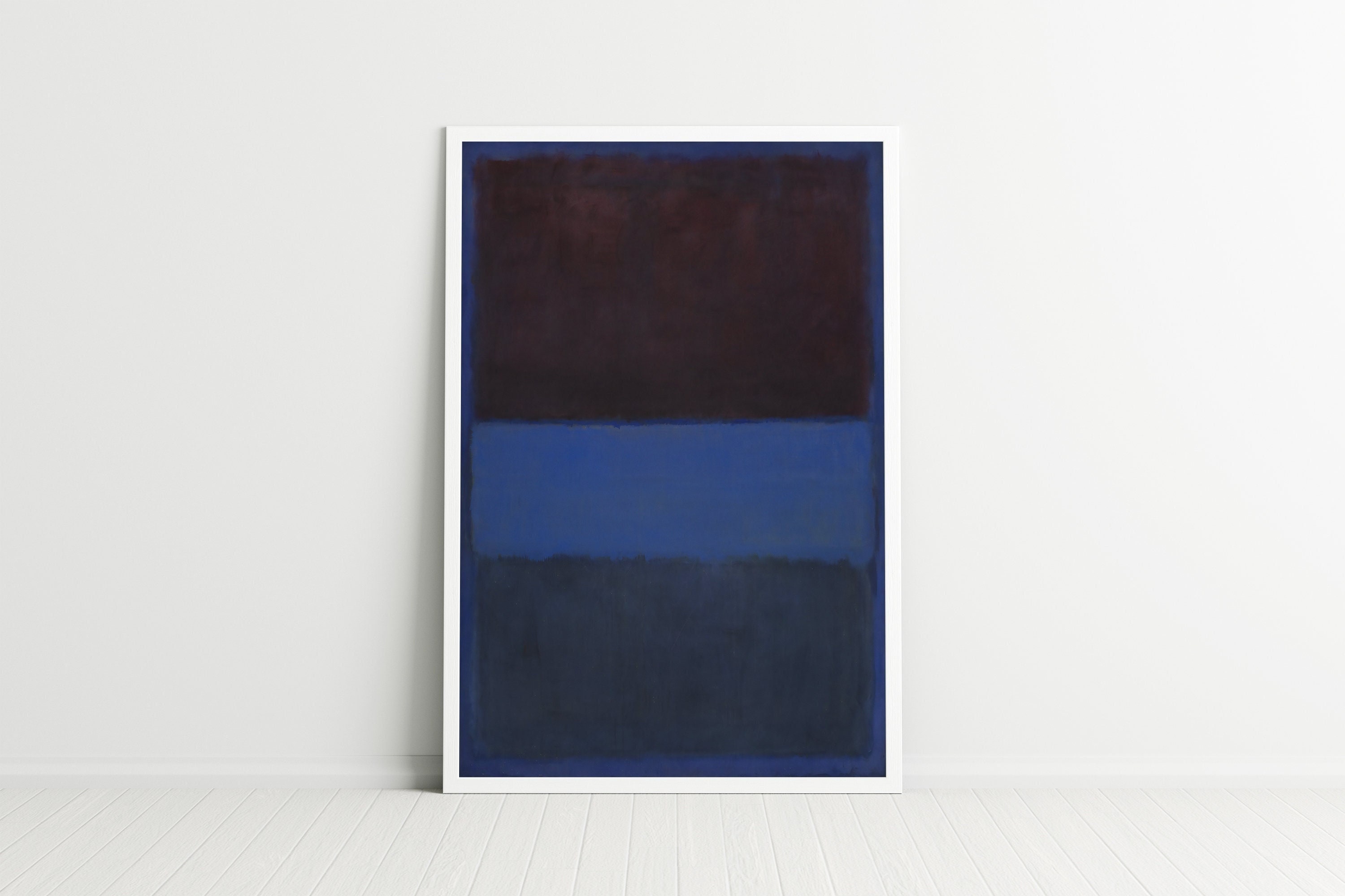 Mark Rothko Print Blue Abstract Poster Minimalist Rothko - Etsy