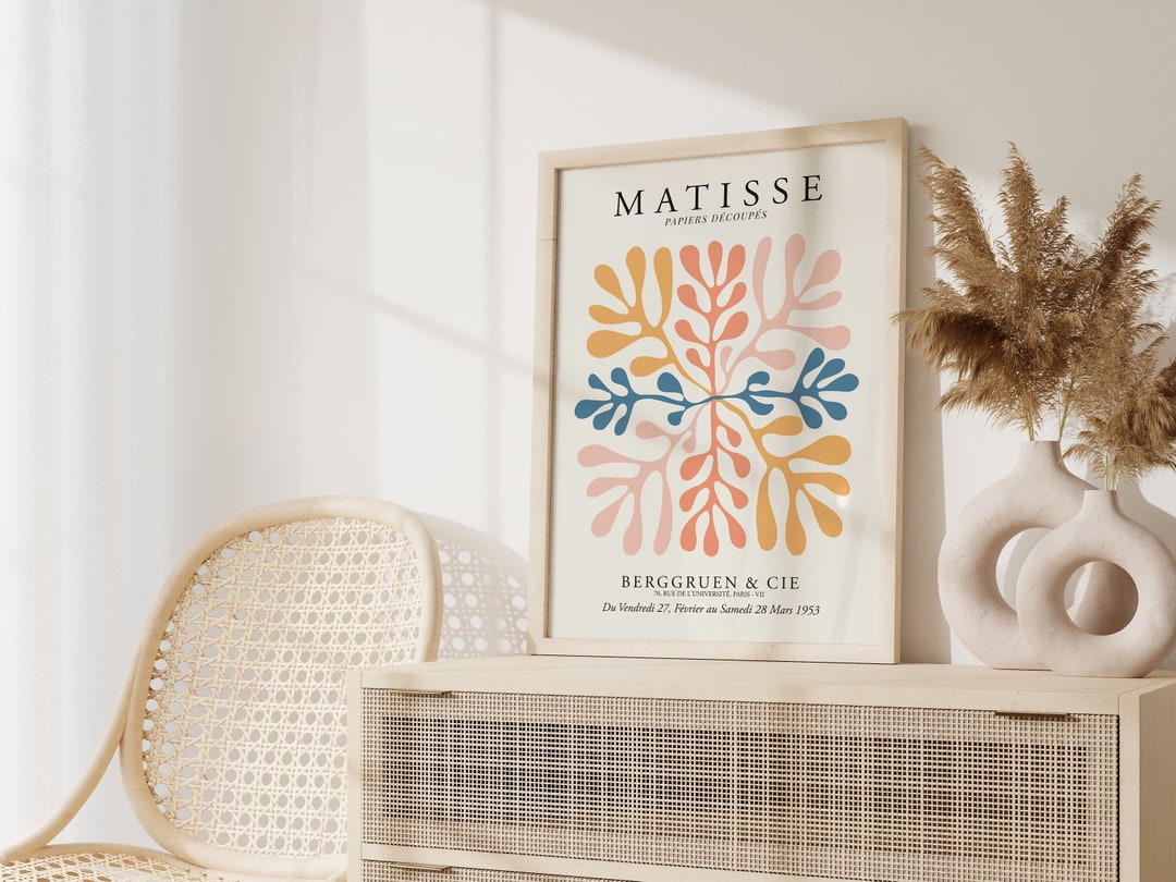 Henri Matisse Poster, Wall Art, Gallery Wall Art, Orange Matisse Print ...