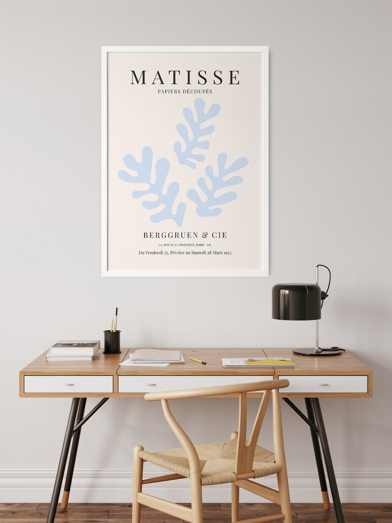 Matisse Print Set, Sky Bue Wall Art Set of 6, Picasso Poster, Dorm ...