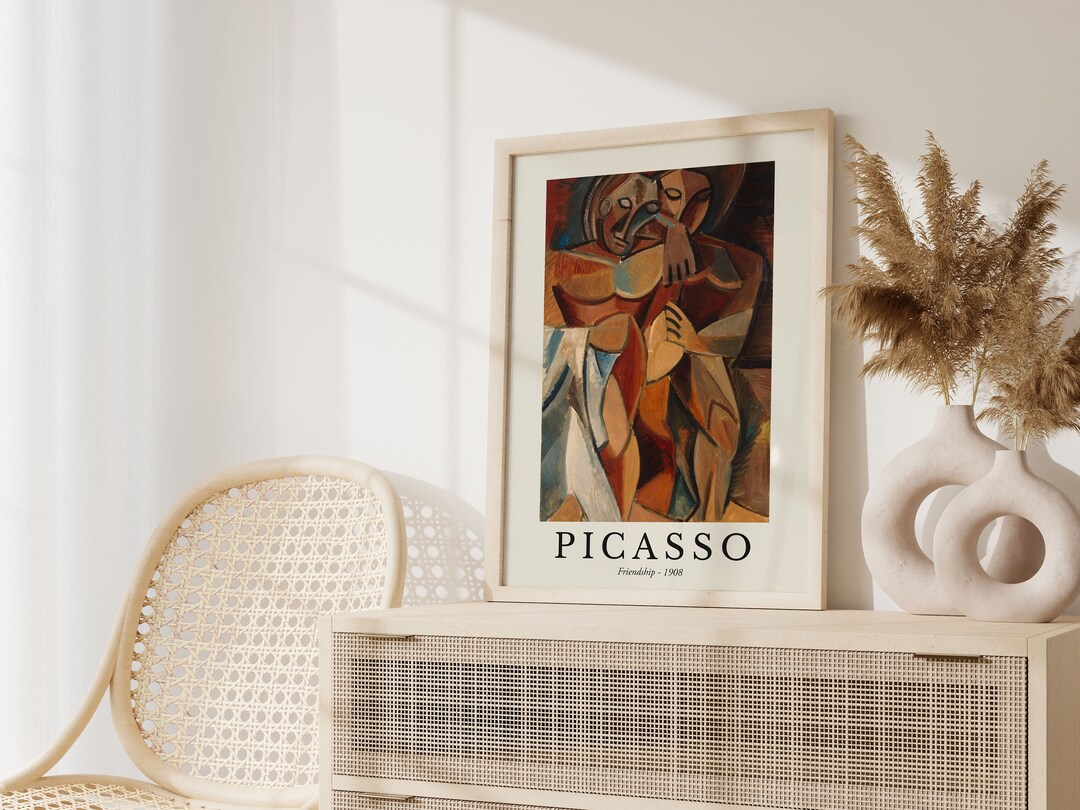 Pablo Picasso Poster, Picasso Friendship Painting, Exhibition Print ...
