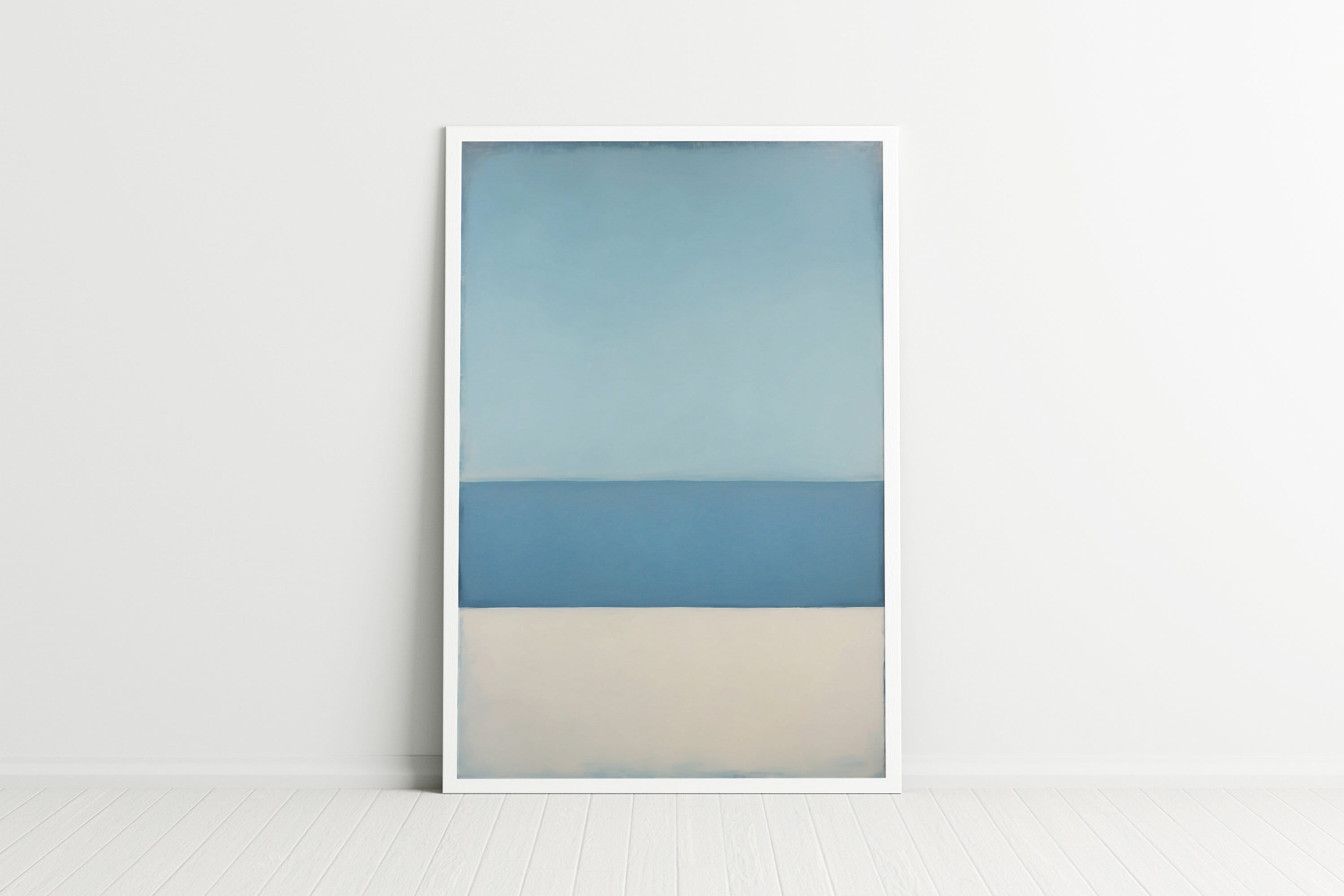 Mark Rothko Poster, Mark Rothko Sky Blue Retrospective Print ...