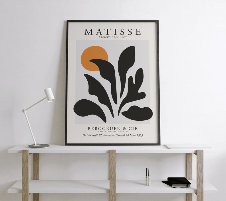 Henri Matisse Black and White Prints, Matisse Poster, Mid Century ...