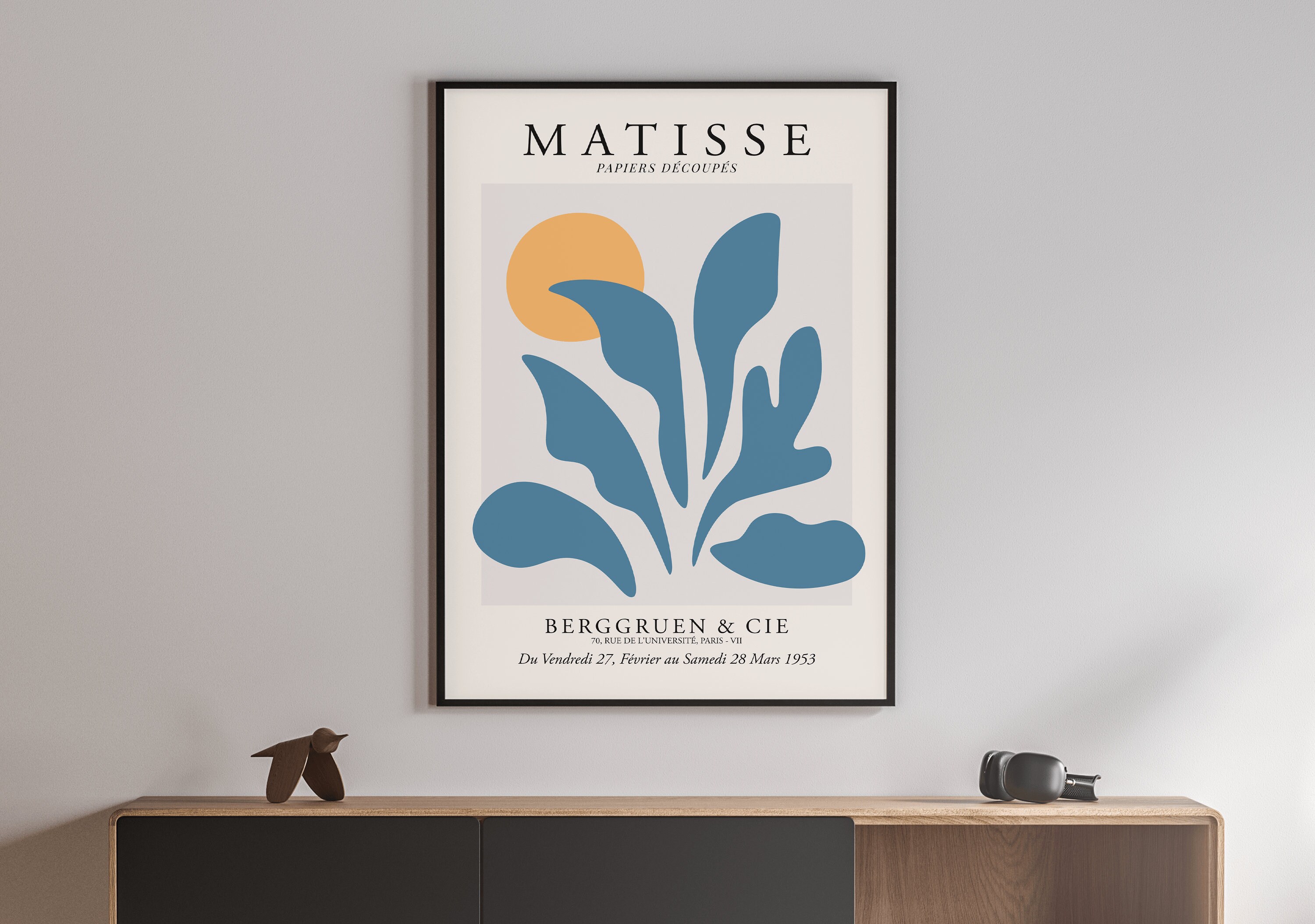 Pastel Blue Matisse Print, Henri Matisse Print,sky Blue Wall Art ...