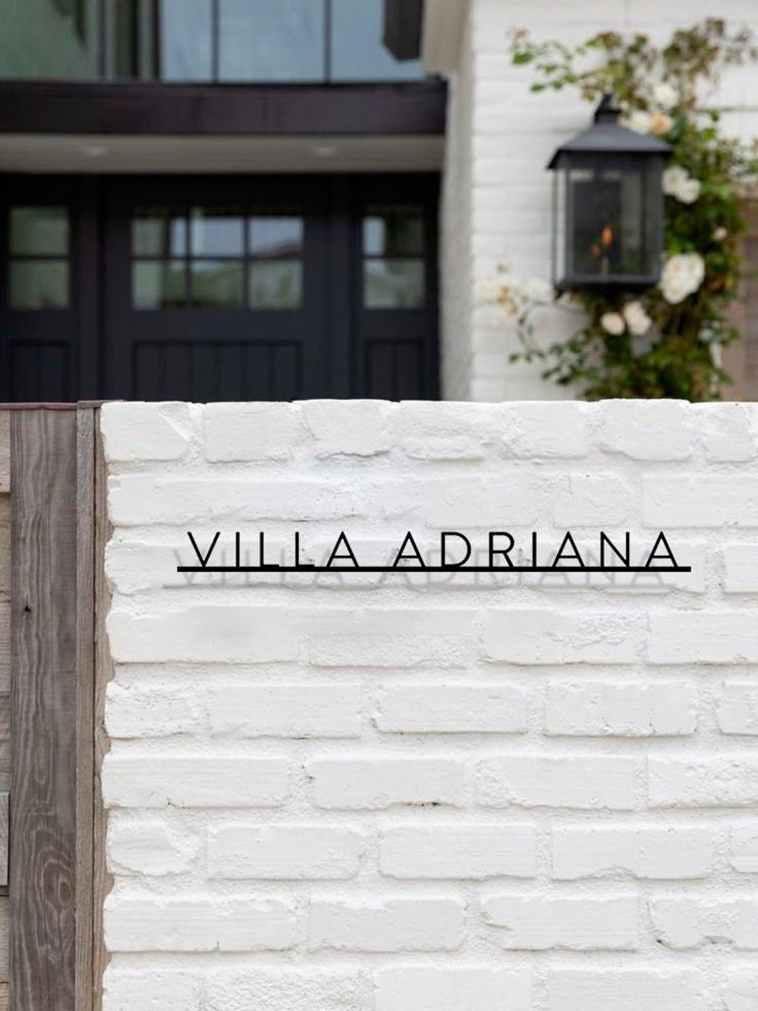 Modern House Sign, Casa Metal Name Sign, Personalized Villa Name Sign ...