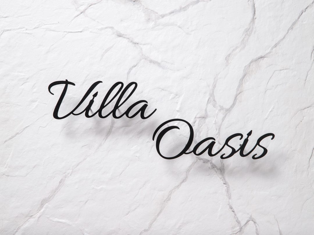 Personalized Oasis Sign Metal Wall Art, Tropical Home Decor, Outdoor ...
