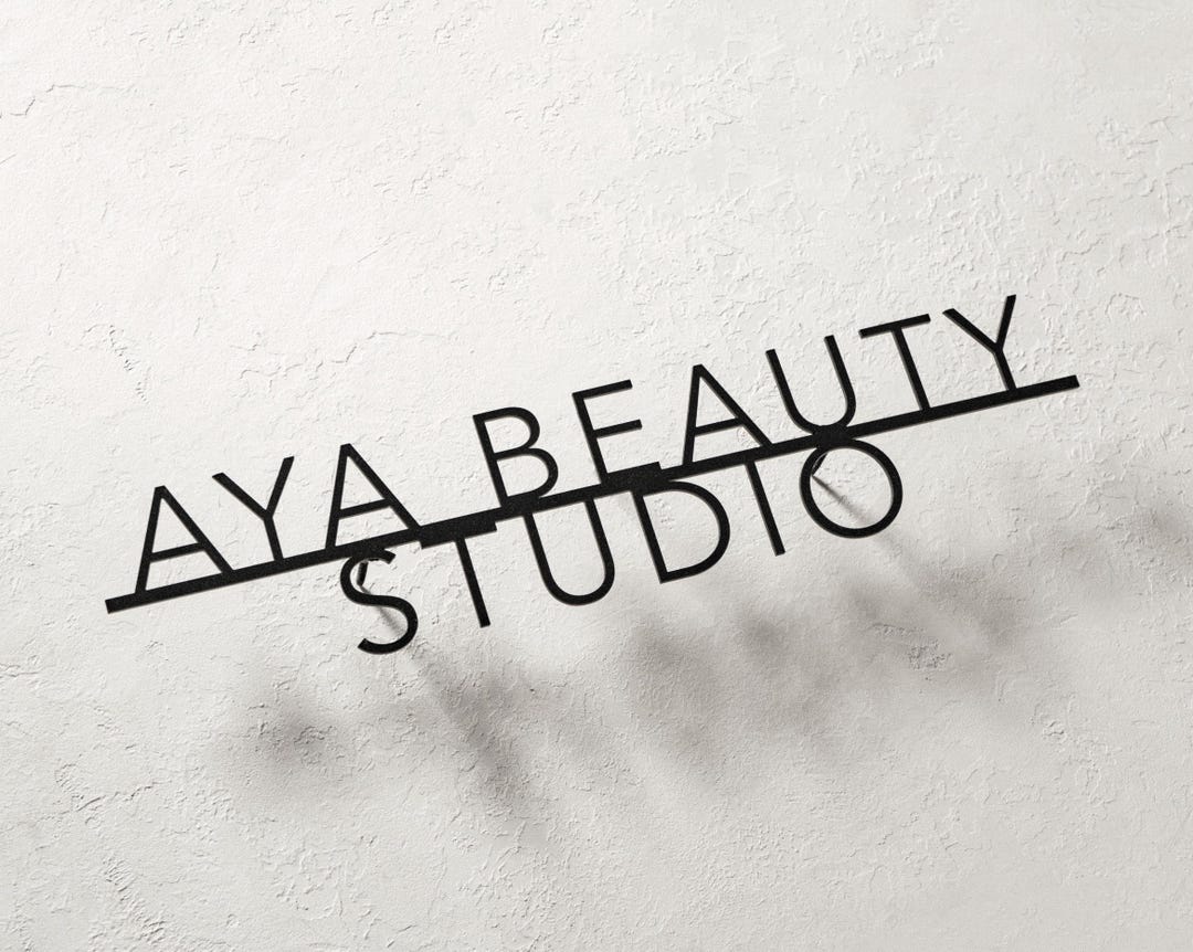 Custom Laser Cut Sign, Office Sign, Beauty Salon Sign Business Sign ...