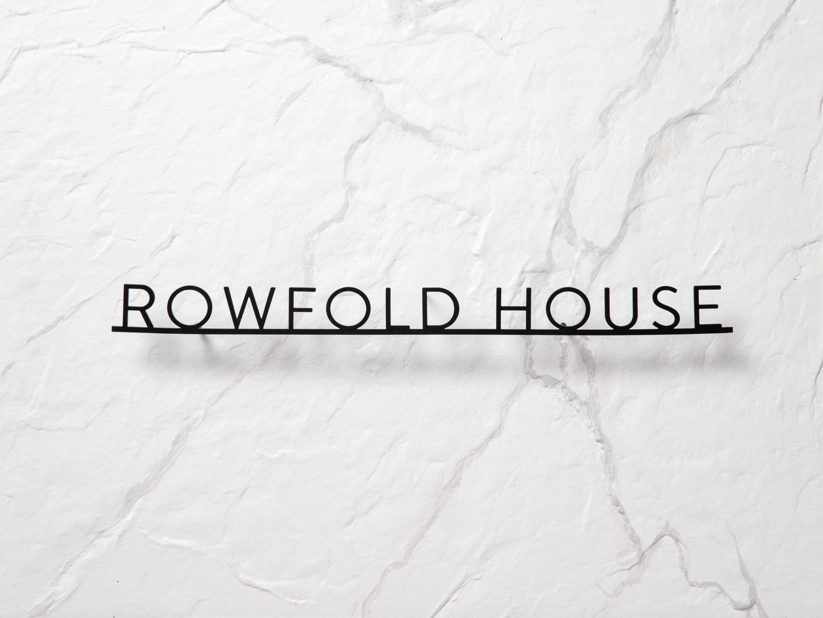 Metal Horizontal Address Sign, House Number Sign, Street Name, Custom ...