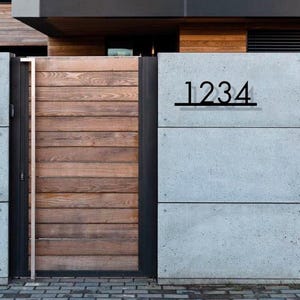 Steel Street Name, Metal House Number Sign, Address Plaque, Modern ...