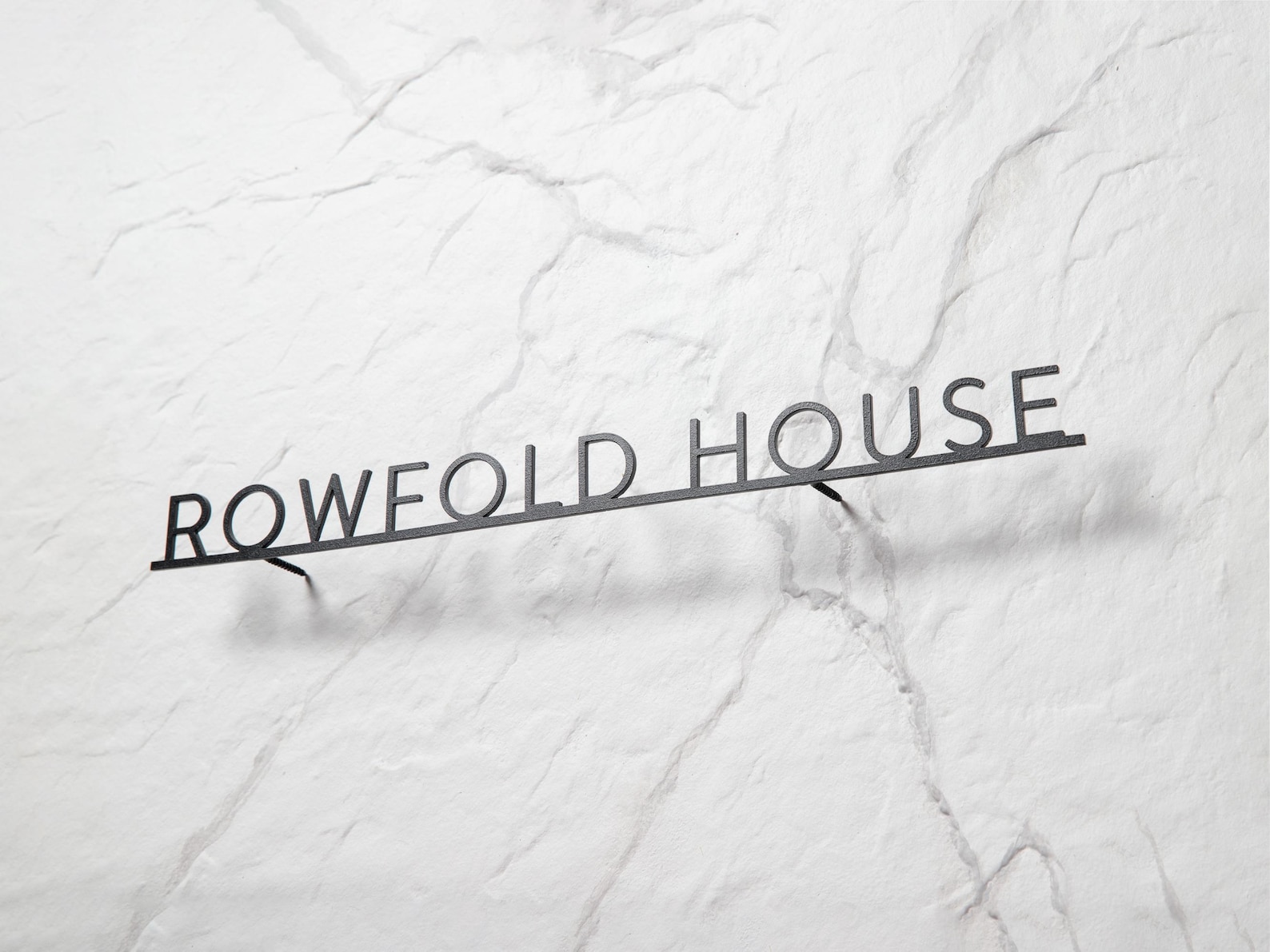 Metal Horizontal Address Sign, House Number Sign, Street Name, Custom ...