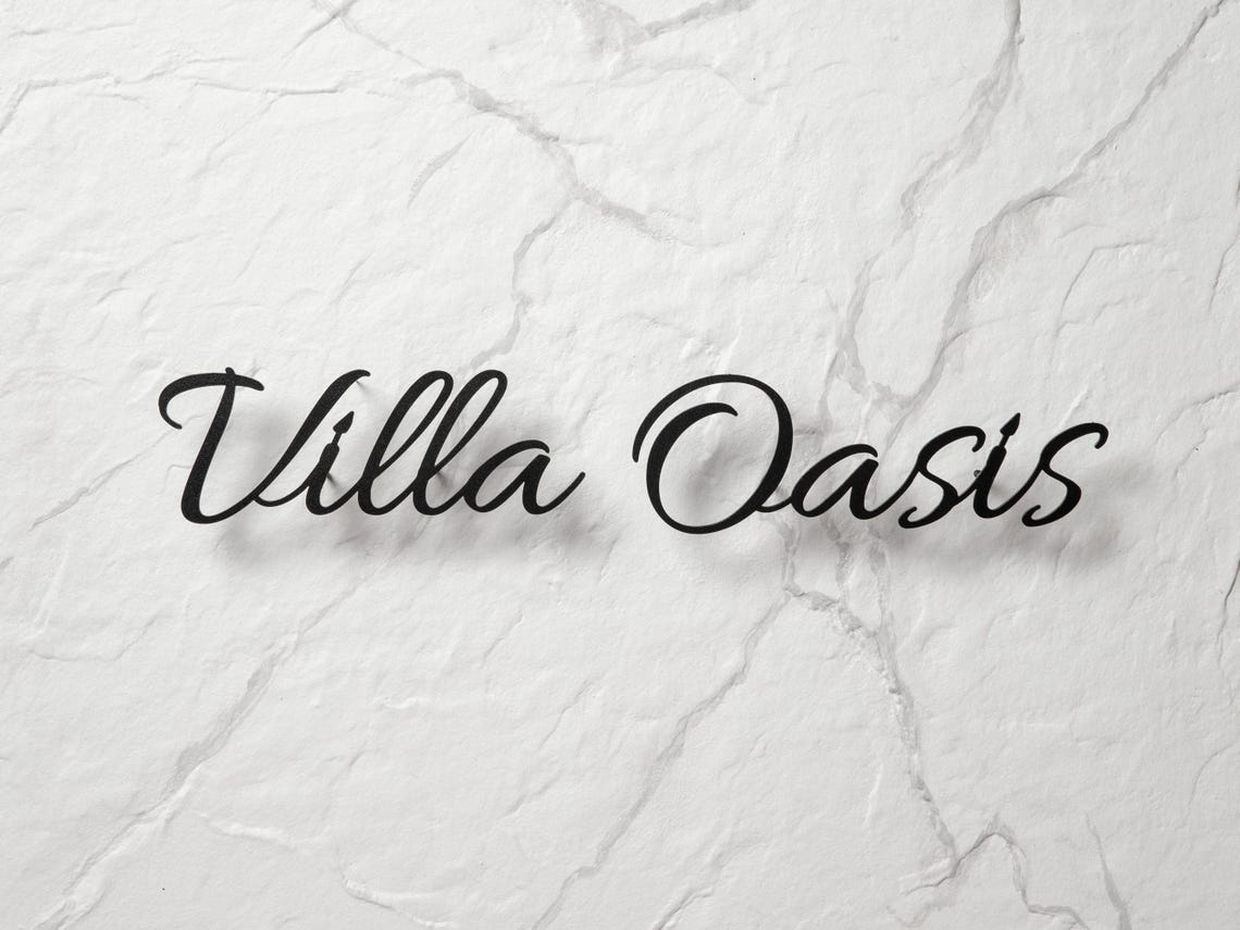 Personalized Oasis Sign Metal Wall Art, Tropical Home Decor, Outdoor ...