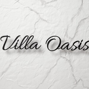 Personalized Oasis Sign Metal Wall Art, Tropical Home Decor, Outdoor ...