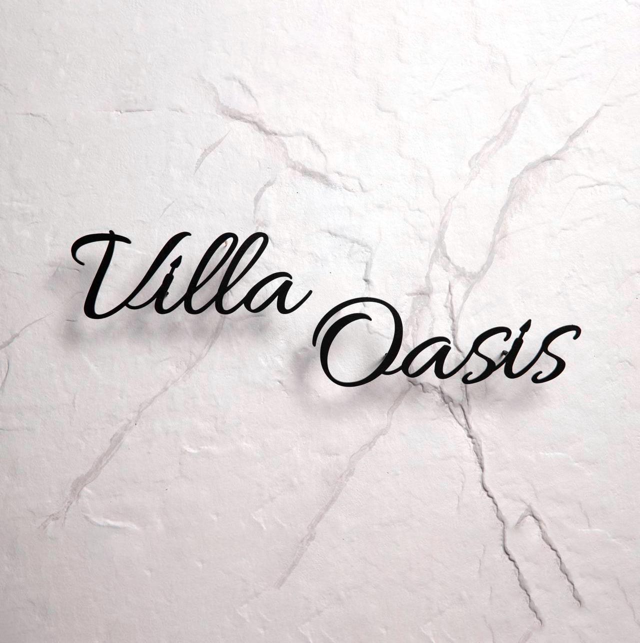 Personalized Oasis Sign Metal Wall Art, Tropical Home Decor, Outdoor ...