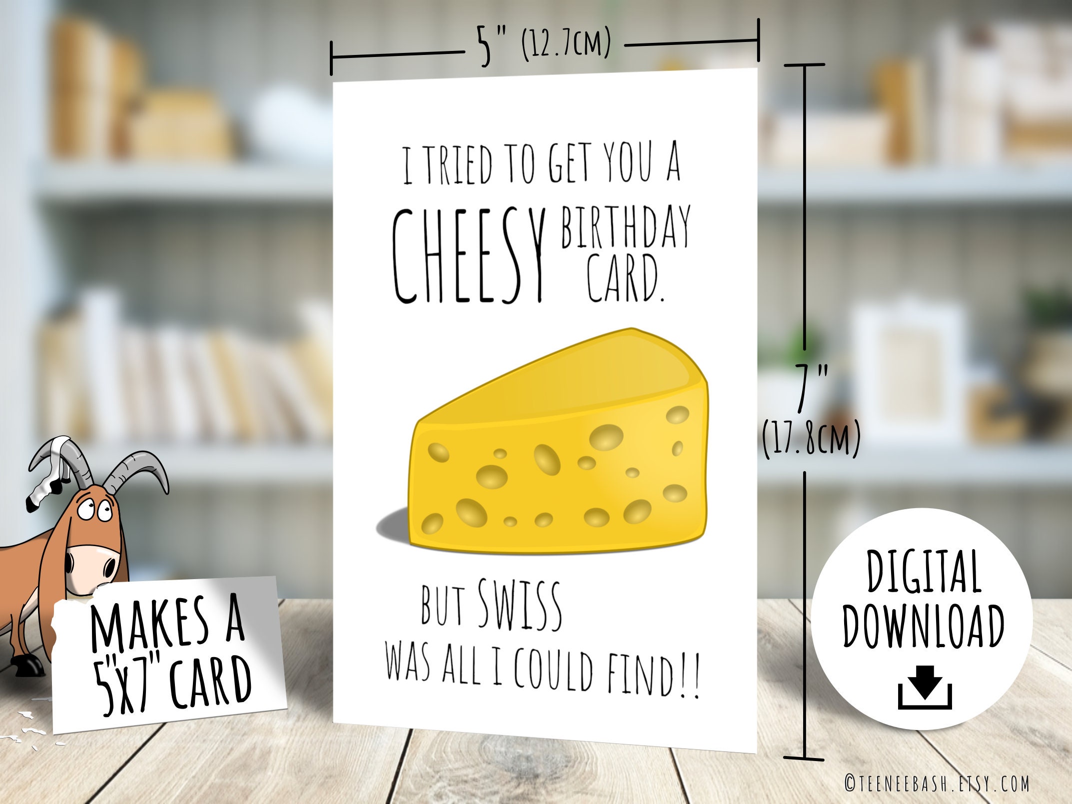 Printable Birthday Card Funny Happy Birthday Card Template - Etsy
