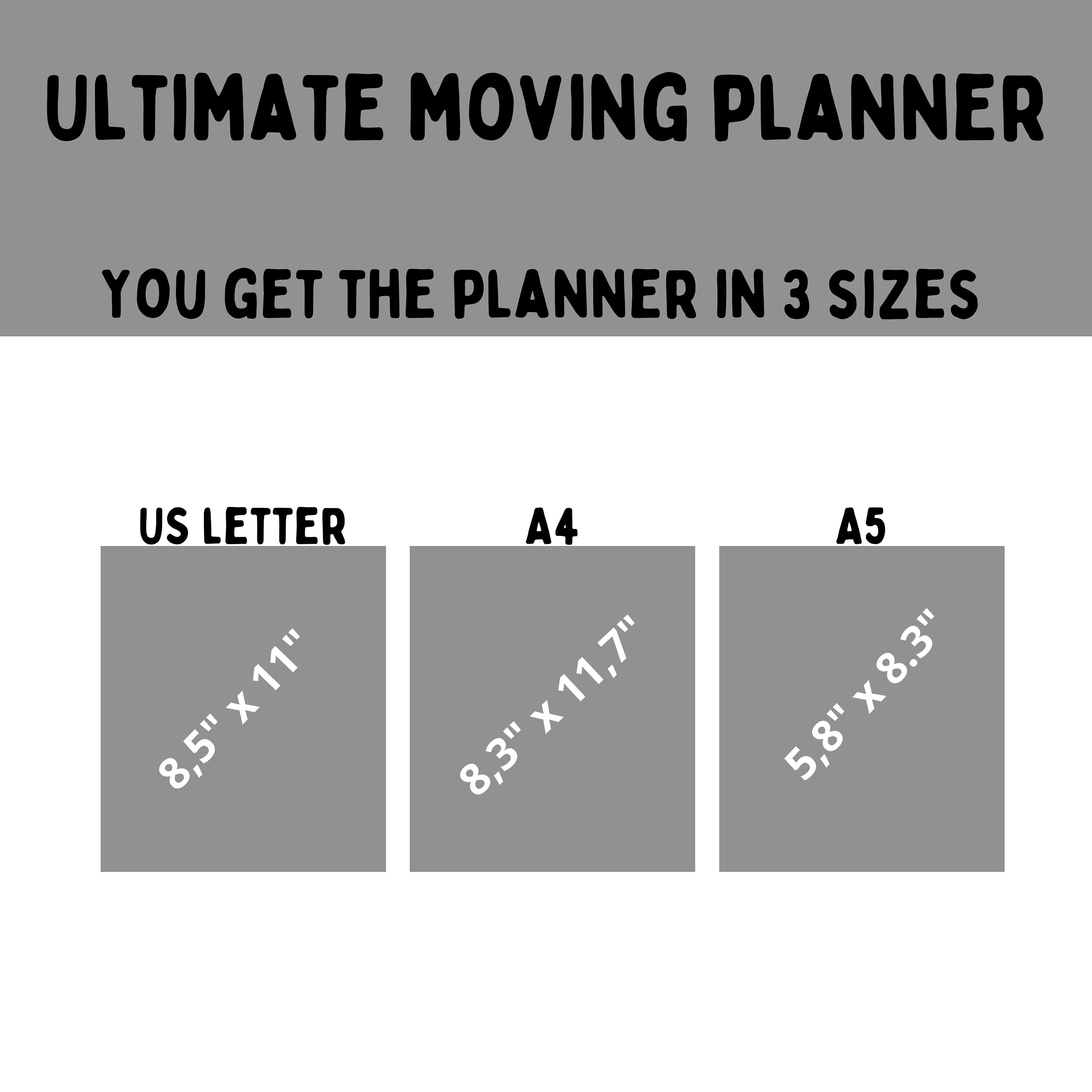 Moving Checklists and Planner Kit, Moving Organizer, To-do Lists and ...