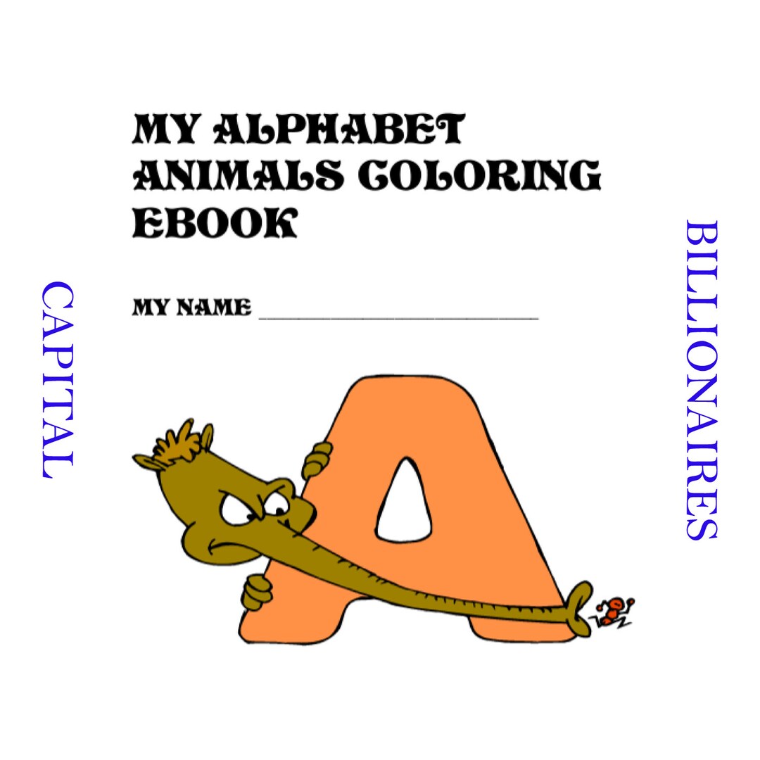 Animal Alphabet Coloring Book Coloring Book PDF Kids Coloring Book PDF ...