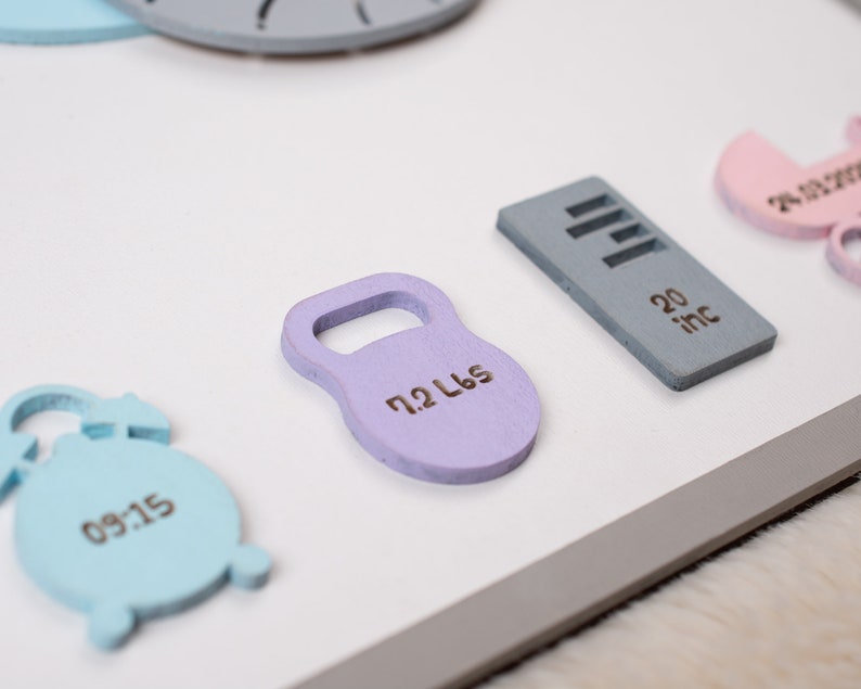 Custom Birth Announcement Sign With Stats 3D Wood Baby Birth - Etsy ...
