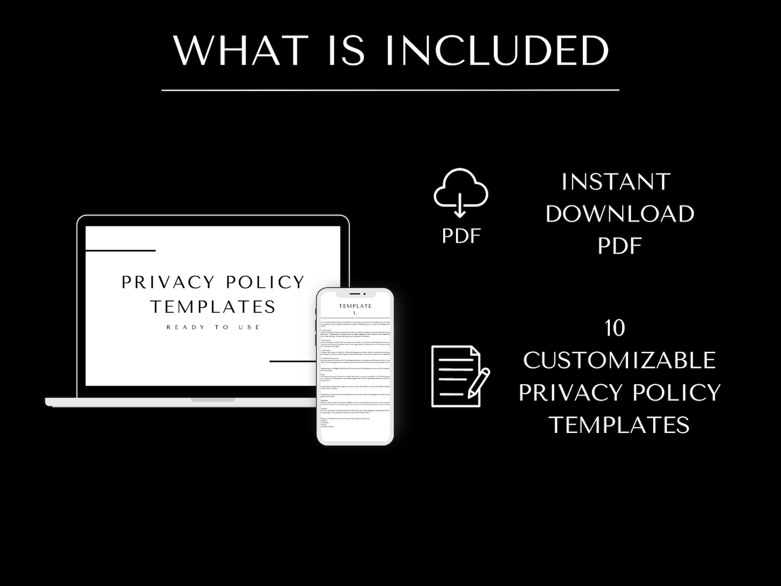 Privacy Policy Templates PDF, Policy Copywriting, Professional ...