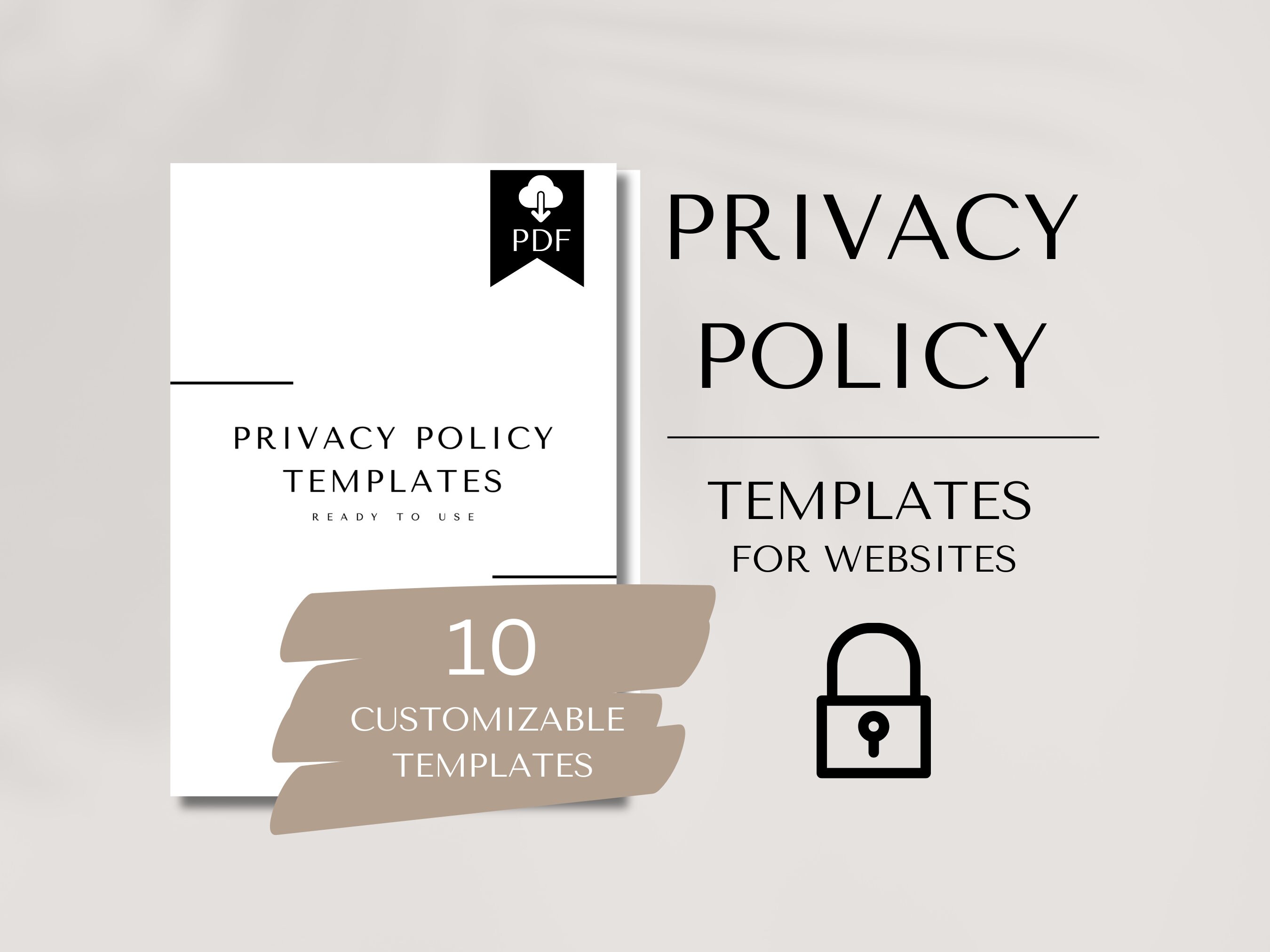 Privacy Policy Templates PDF, Policy Copywriting, Professional ...