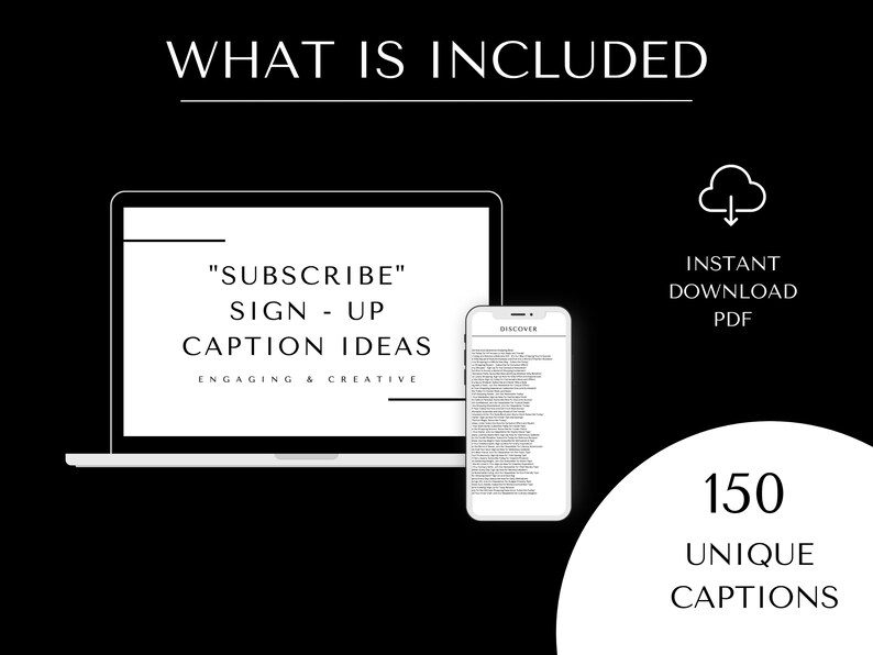 Subscribe Caption Template for Newsletter Sign-up, Engaging Creative ...