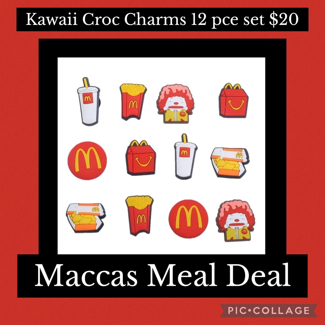 New Maccas Mcdonald's Meal Deal Croc Jibbitz Style Shoe Charms - Etsy