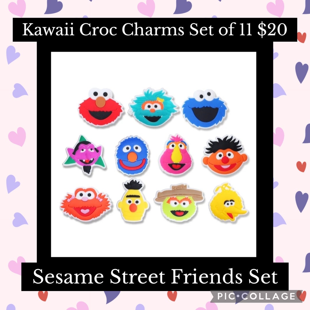 New Sesame Street Croc Shoe Charms Set - Etsy