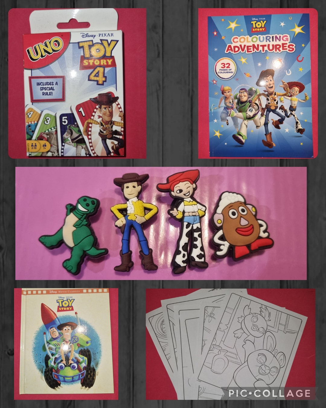 New Disney Toy Story Gift Pack Uno Cards, Jibbitz Gems, Colouring and ...