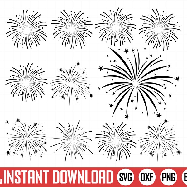 Firework Invitation - Etsy