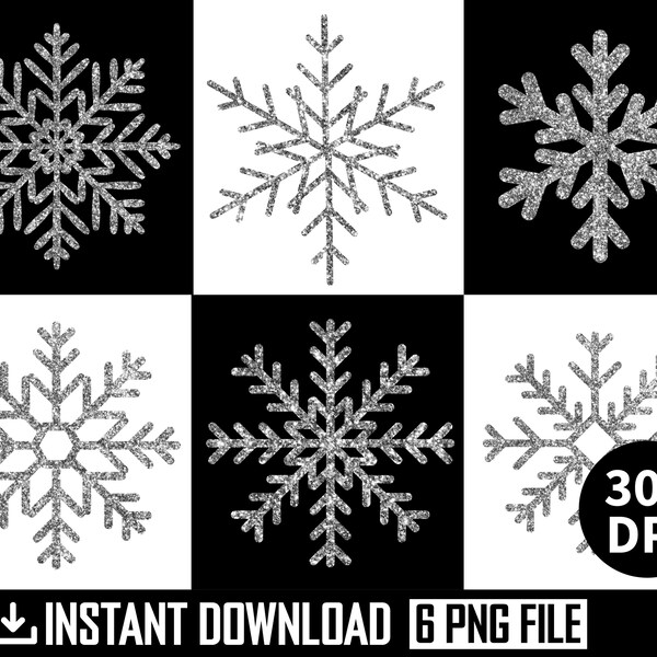 Glitter Snowflake - Etsy